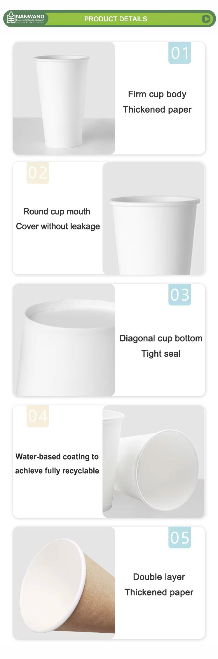 Custom Single Wall Paper Cup Disposable Eco Friendly Paper Hot Drink ...